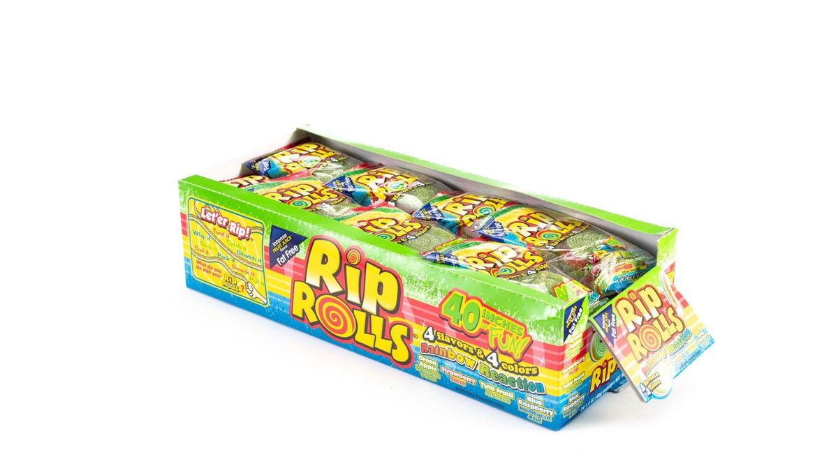Rip Rolls Rainbow Reaction Candy Bulk Pack (1.4 oz, 24 ct.) – Vintage ...