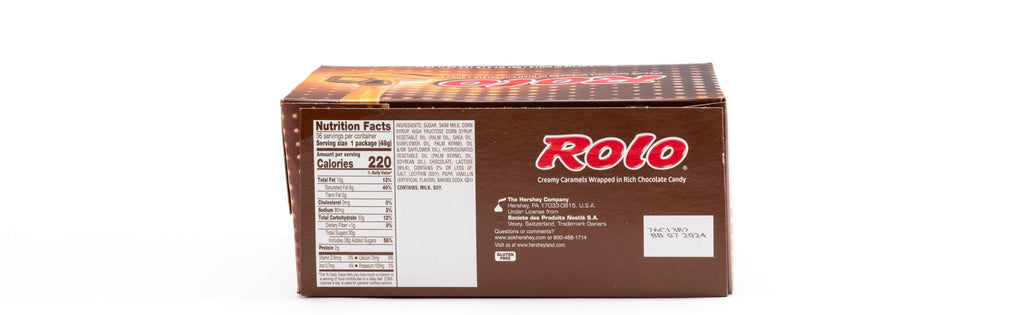 Rolo Creamy Caramels Chocolate Candy Rolls Bulk Box (1.7 oz, 36 ct ...