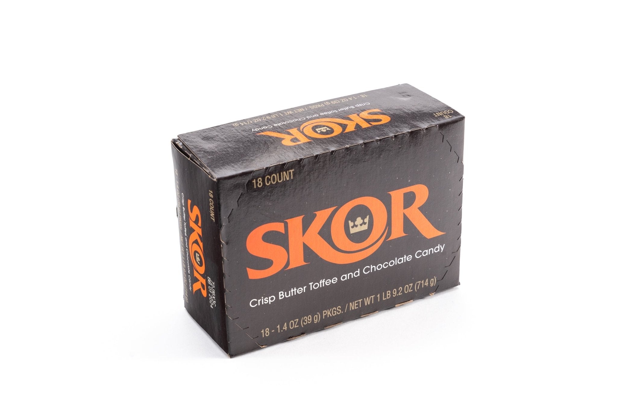 Skor Crisp Butter Toffee And Chocolate Candy Bar Bulk Box (1.4 oz, 18 ...