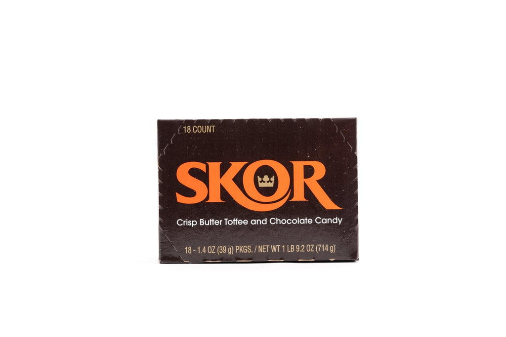 Skor Crisp Butter Toffee And Chocolate Candy Bar Bulk Box (1.4 oz, 18 ...