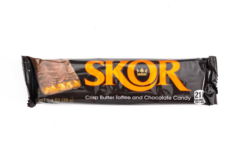 Skor Crisp Butter Toffee And Chocolate Candy Bar Bulk Box (1.4 oz, 18 ...
