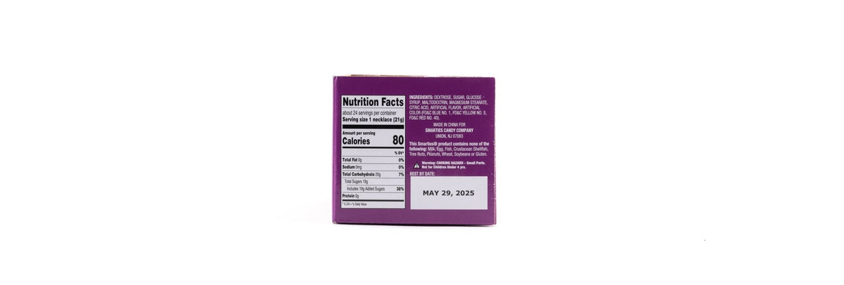 Smarties Necklace Sweet Candy Individually Wrapped Bulk Box (0.74 oz ...