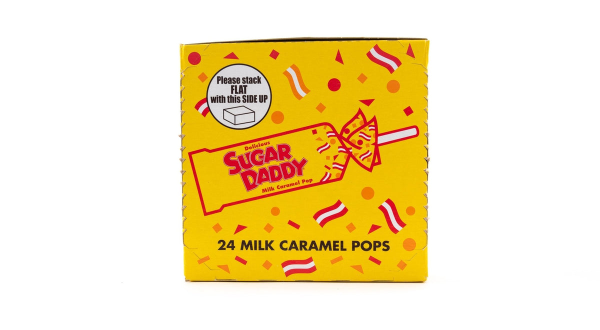 Sugar Daddy Milk Caramel Pops Individually Wrapped Bulk Pack (1.7 oz ...