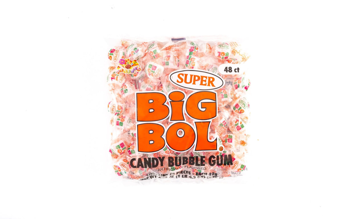 Big Bol Super Bubble Gum Bulk Pack (0.42 oz, 48 ct.) – Vintage Candy Co.