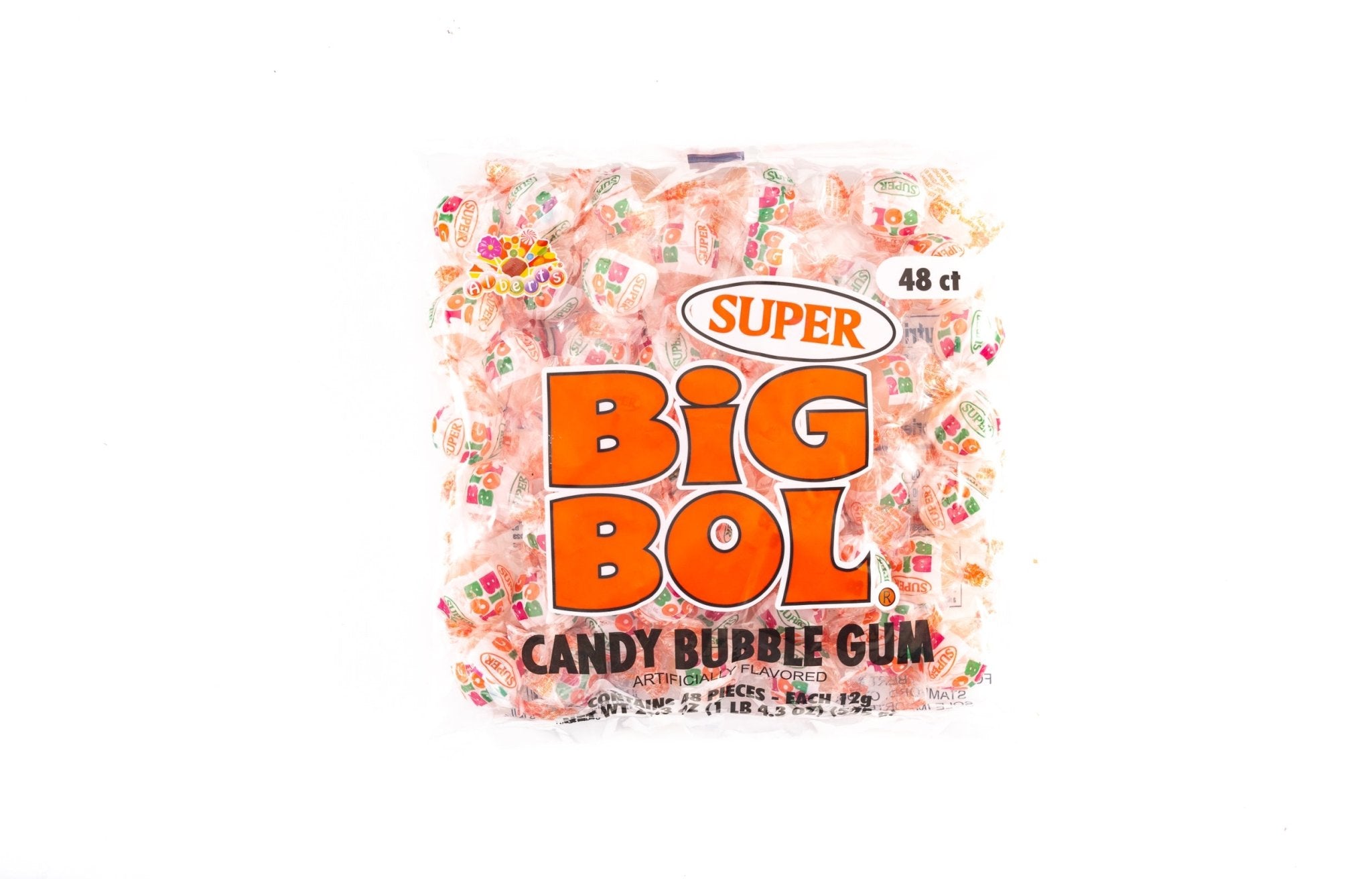 Big Bol Super Bubble Gum Bulk Pack (0.42 oz, 48 ct.) – Vintage Candy Co.