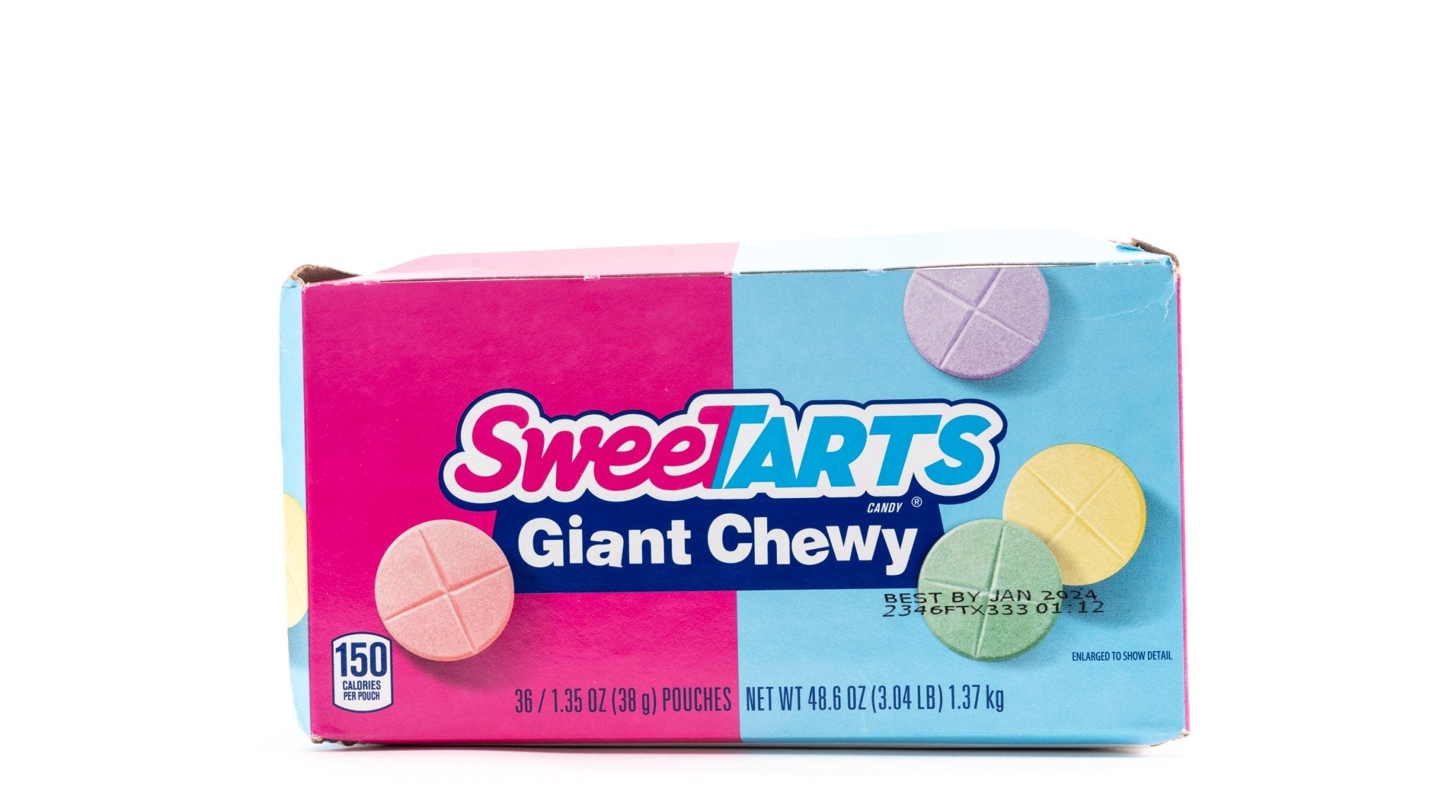 Sweetarts Giant Chewy Candy Bar Bulk Box (1.35 oz, 36 ct.) – Vintage ...