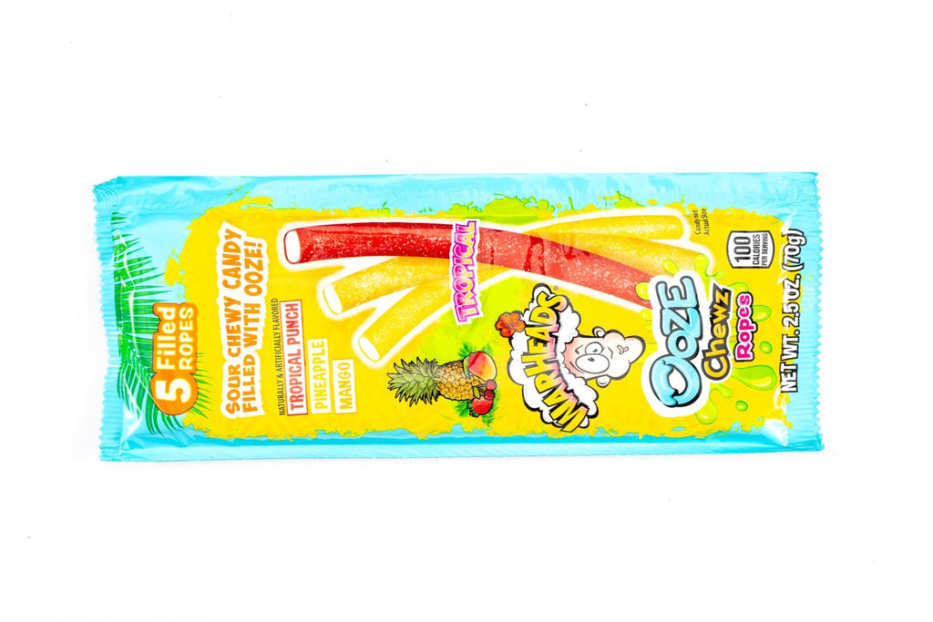 Warheads Ooze Chewz Tropical Ropes 4 12ct 2 5 Oz Vintage Candy Co