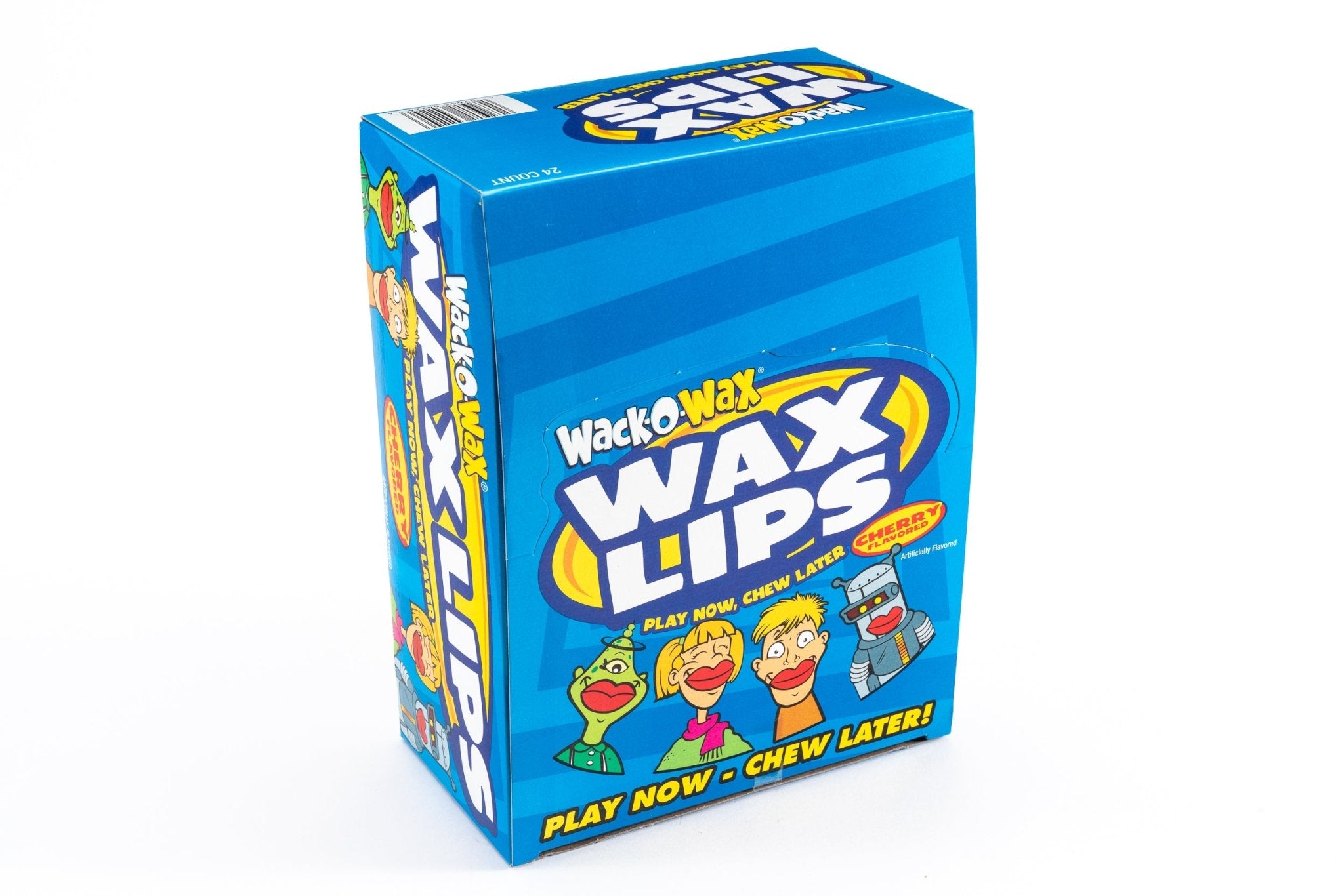Wack-O-Wax Lips Cherry Chewy Candy Bulk Box (0.5 oz, 24 ct.) – Vintage ...