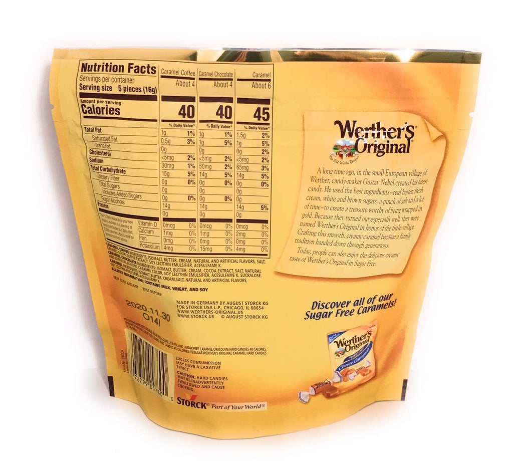 Werthers Original Caramel Coffee Chocolate Bulk Bag (7.7 oz) – Vintage ...