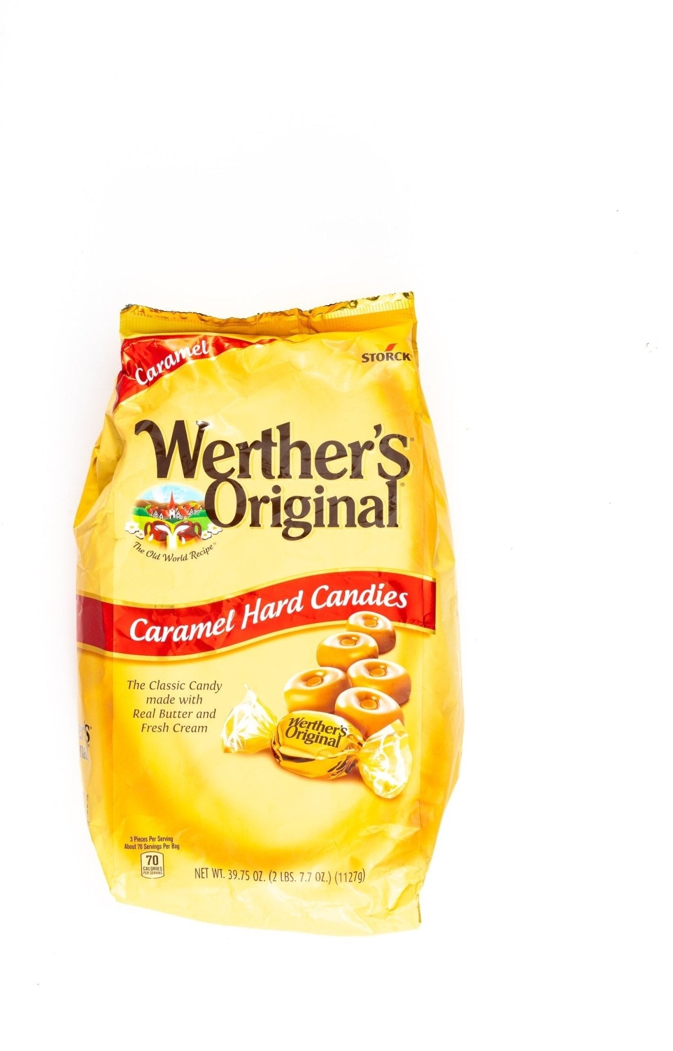 Werthers Original Caramel Hard Butter Candy Bulk Bag (0.56 oz, 70 ct ...