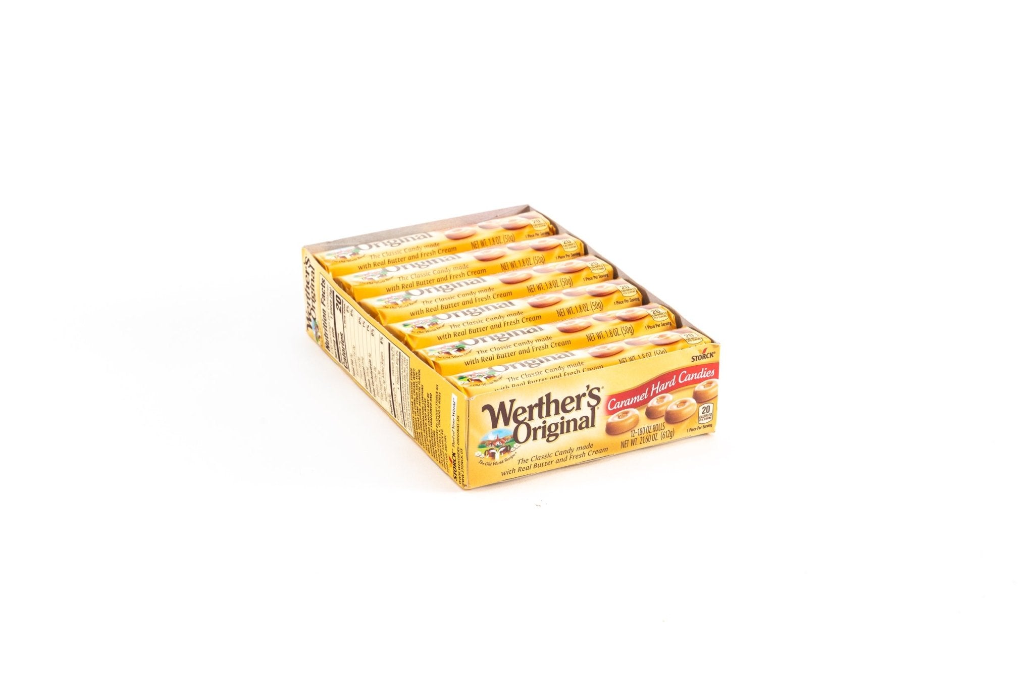 Werthers Original Roll Caramel Hard Candy Bulk Box (1.8 oz, 12 ct ...