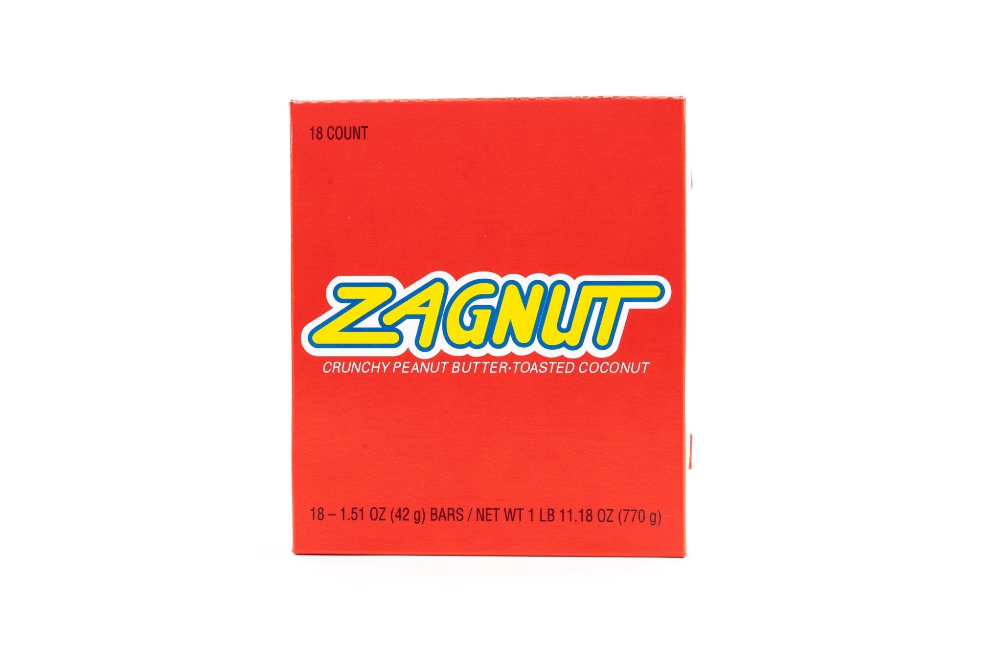 Zagnut Crunchy Peanut Butter Toasted Coconut Candy Bar Bulk Pack (1.51 ...