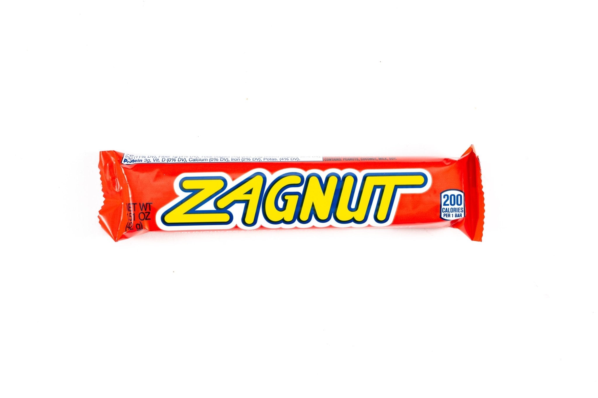 Zagnut Crunchy Peanut Butter Toasted Coconut Candy Bar Bulk Pack (1.51 ...